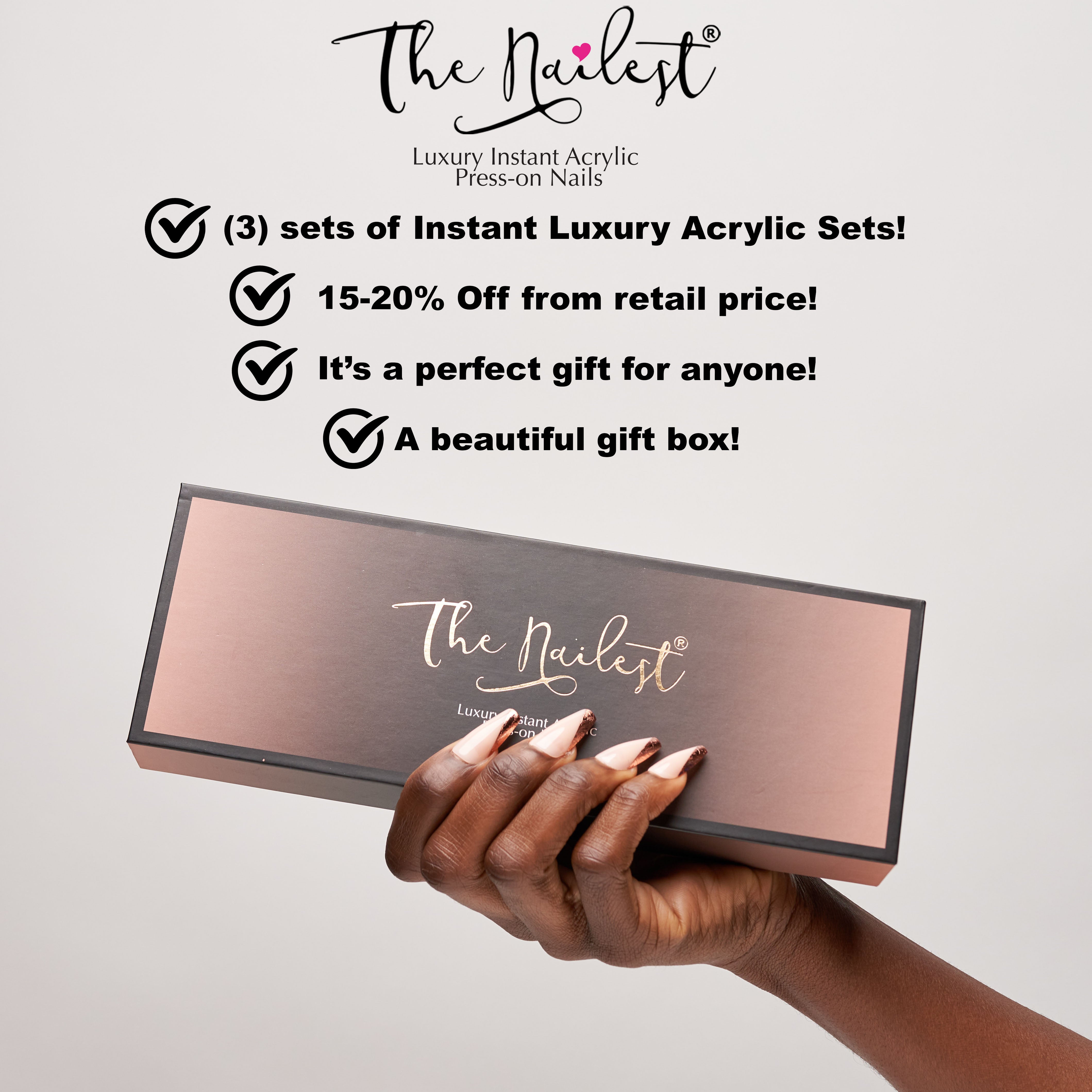 Press On Nails Box Combo | False Nails Gift Set | The Nailest
