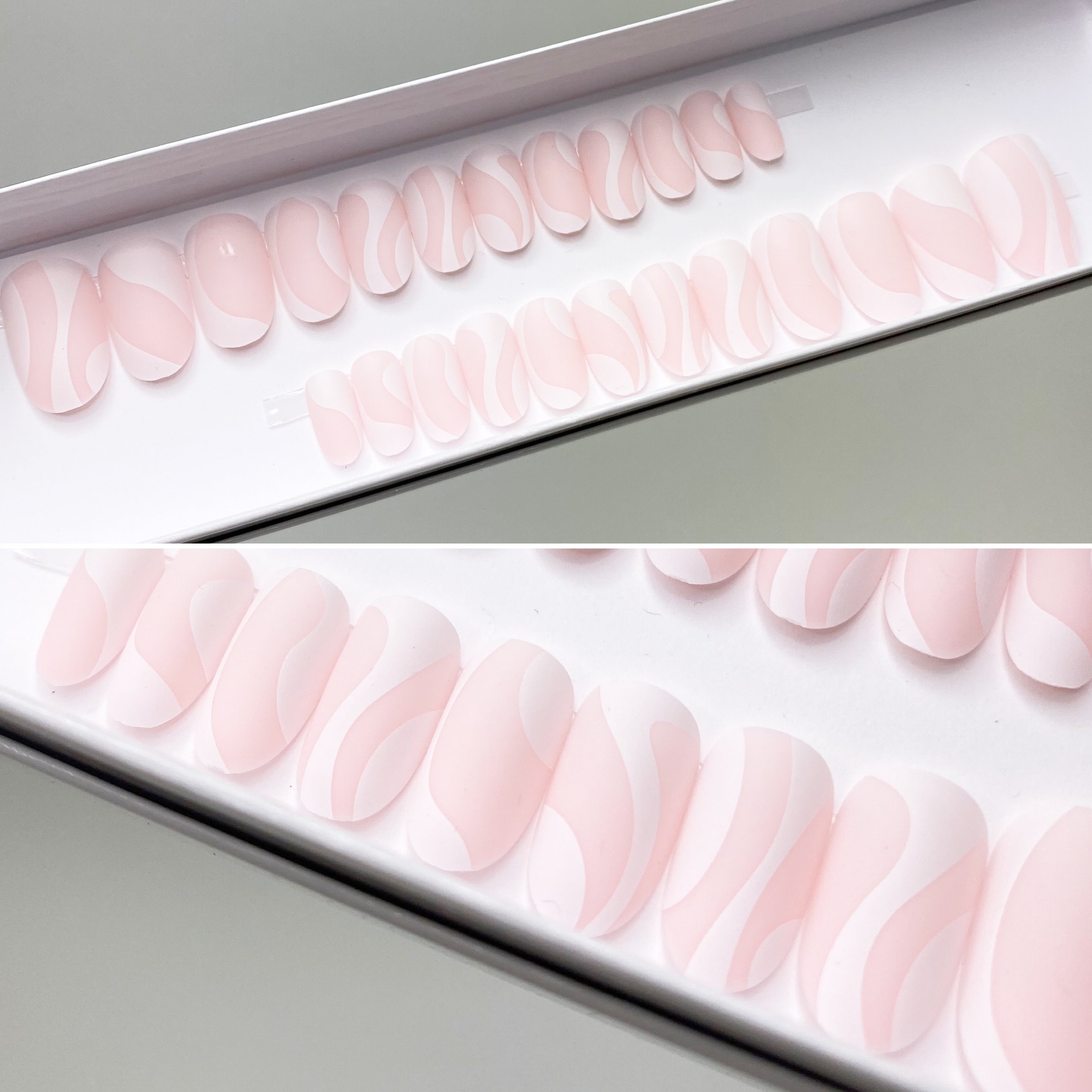 Wavy Press On Nails | Wave Pattern Nails | The Nailest