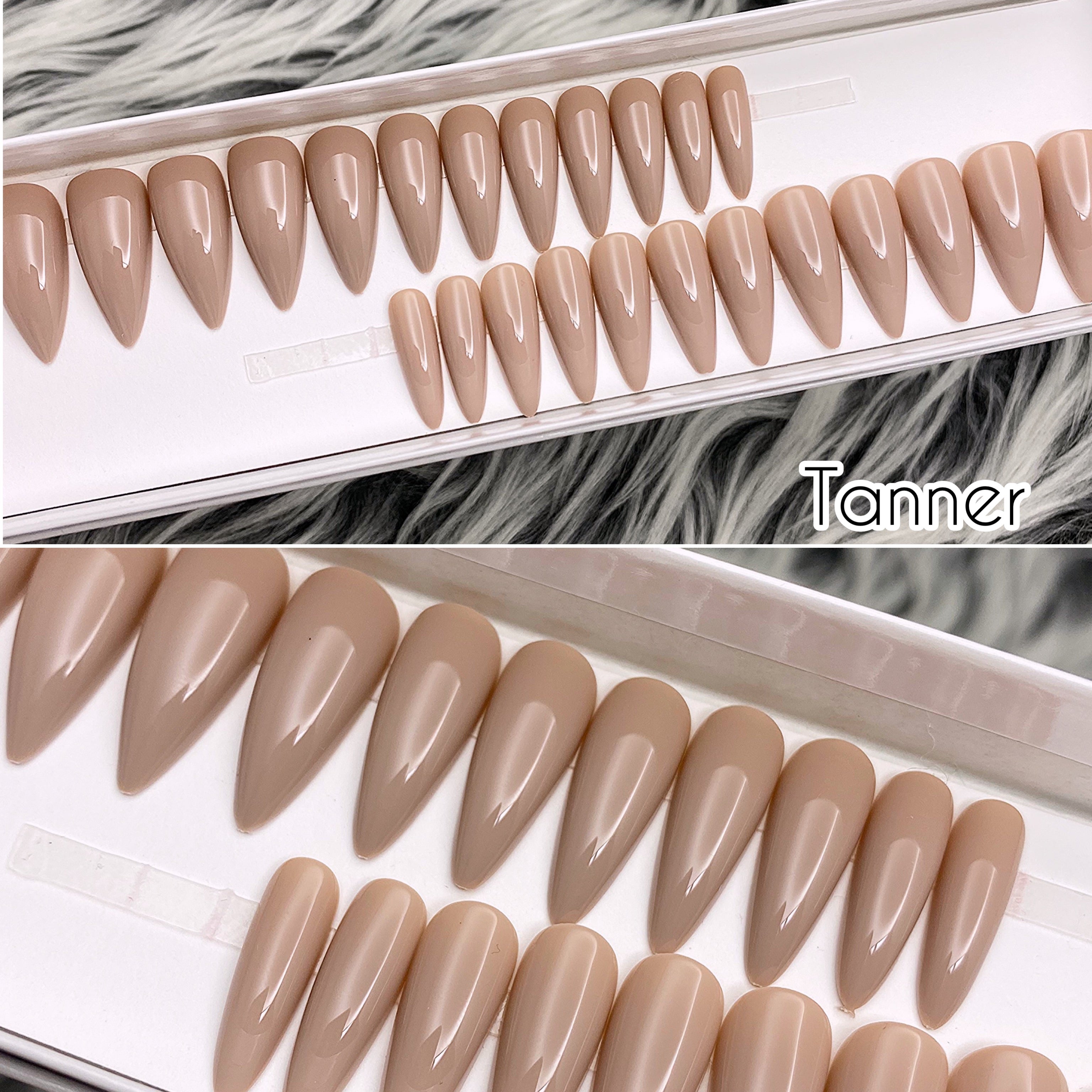 Medium Length Glossy Stiletto Nails | The Nailest