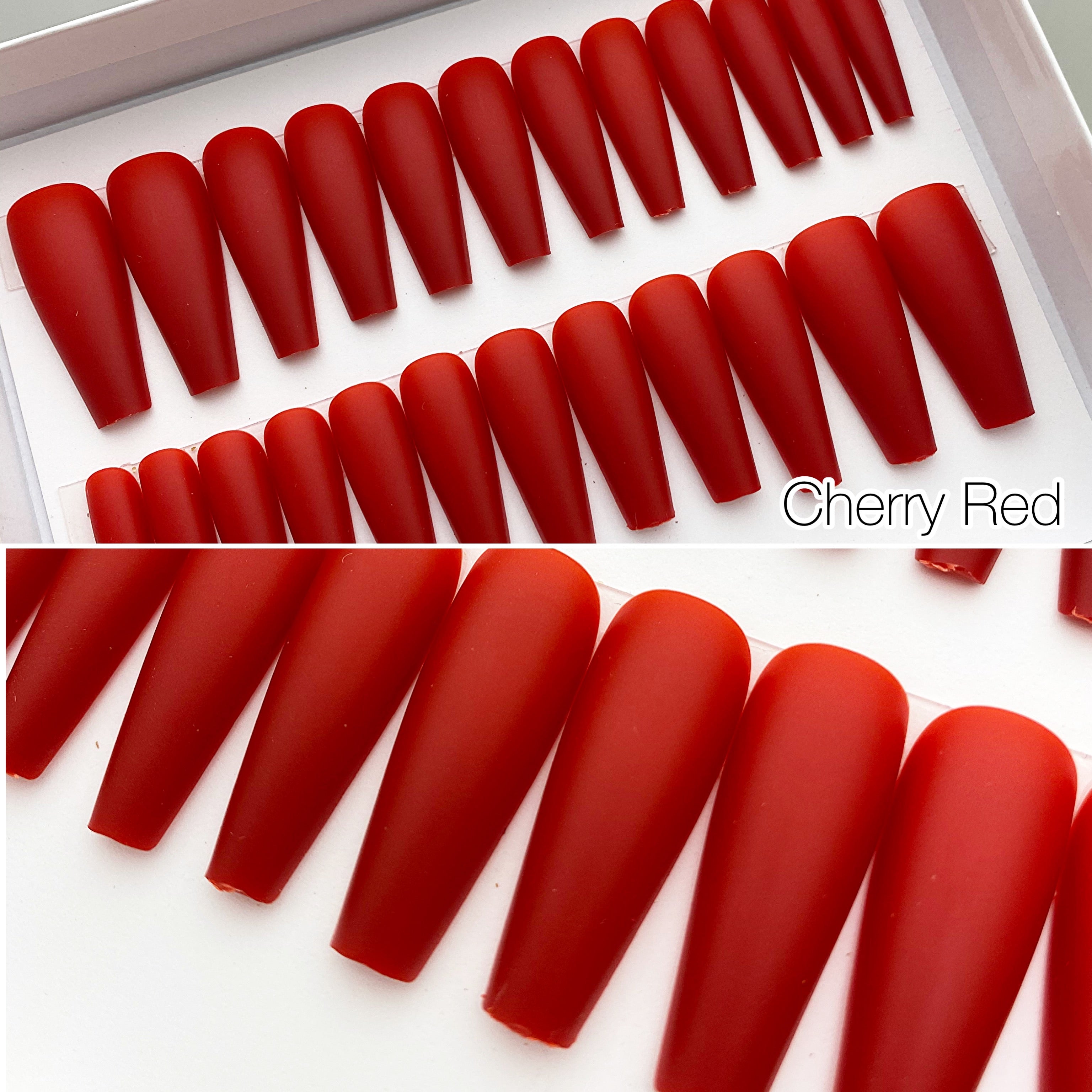 Matte C-Curve Coffin Press On Nails | The Nailest